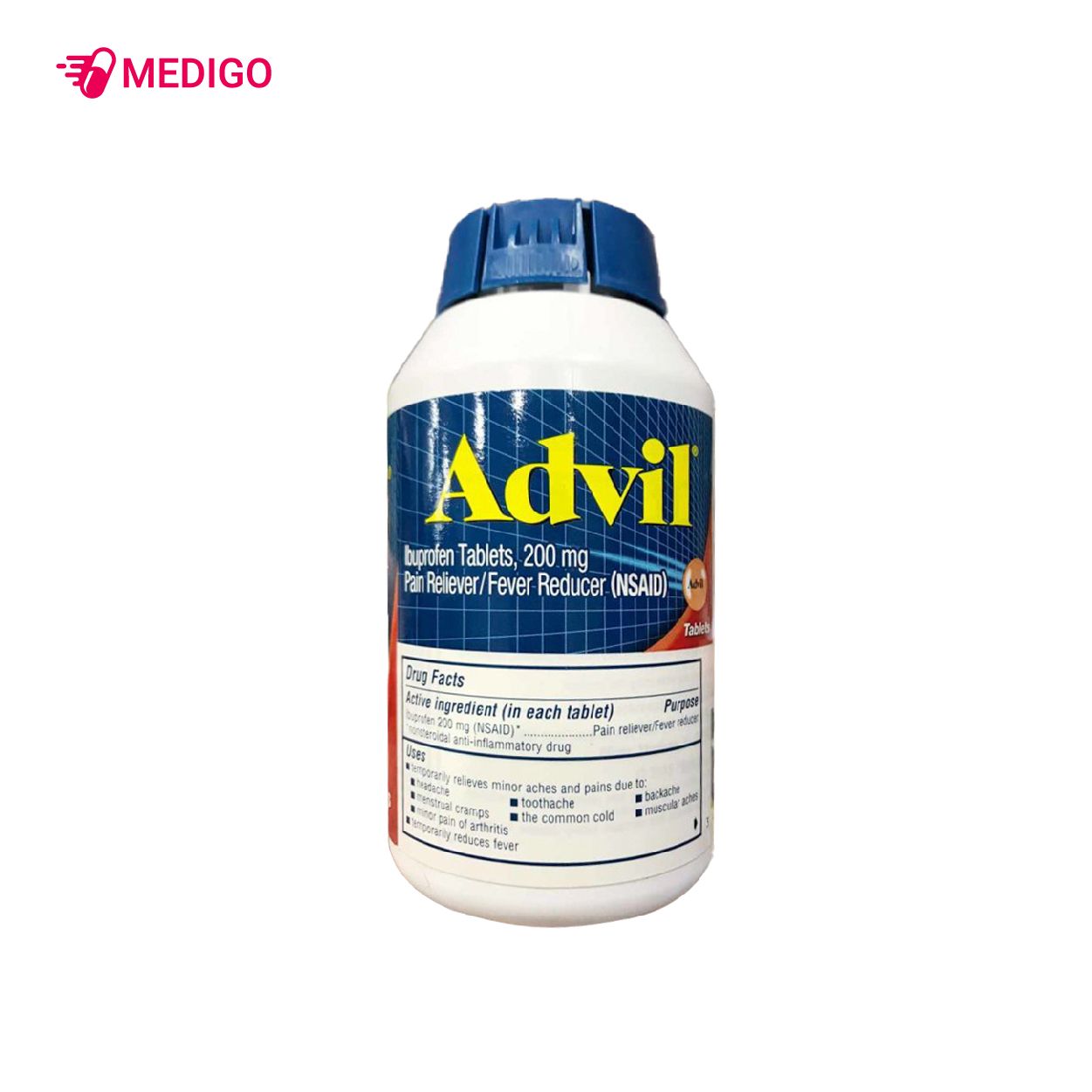 Thuốc giảm đau, kháng viêm Advil chai 360 viên