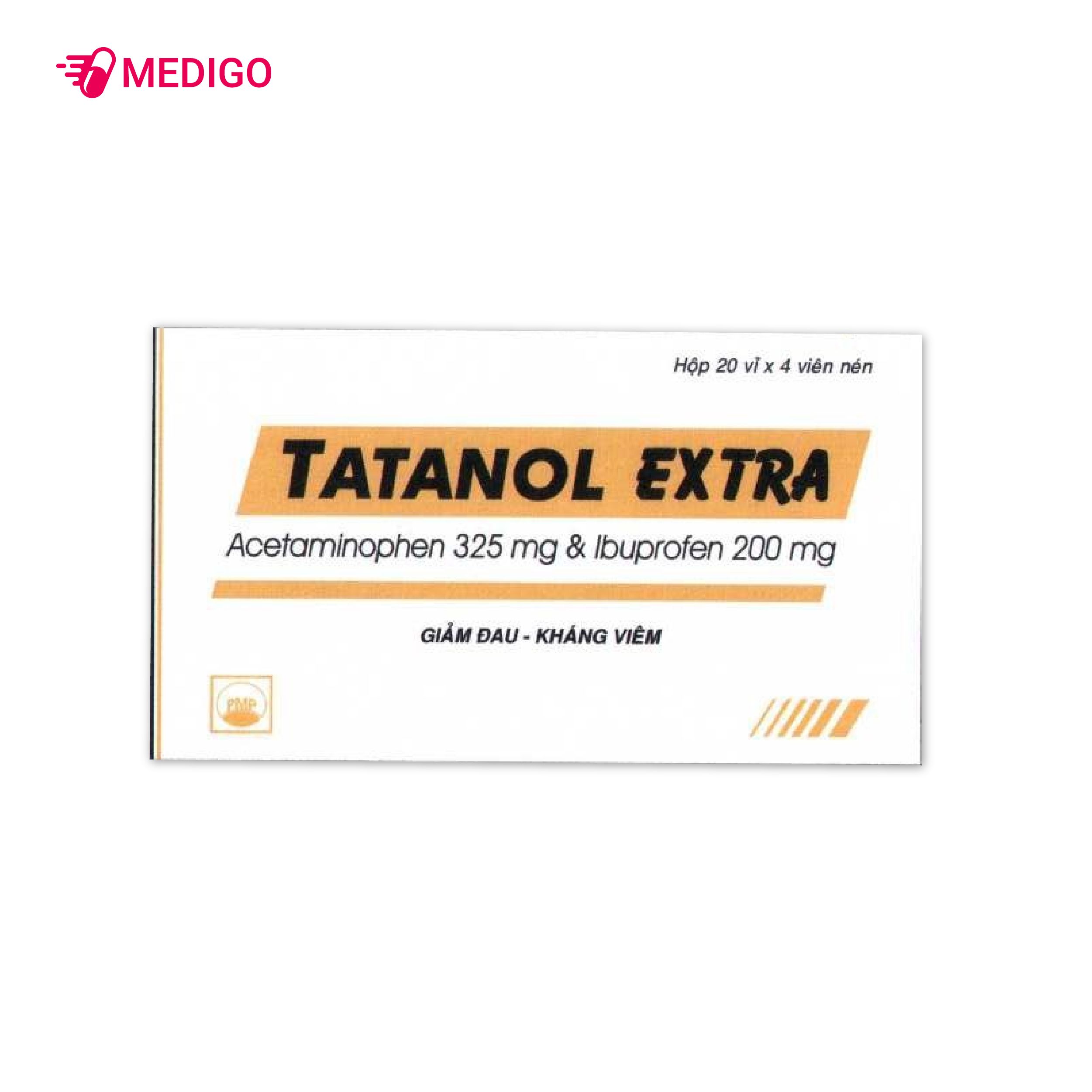 Thuốc giảm đau hạ sốt Tatanol Extra hộp 80 viên | Medigo