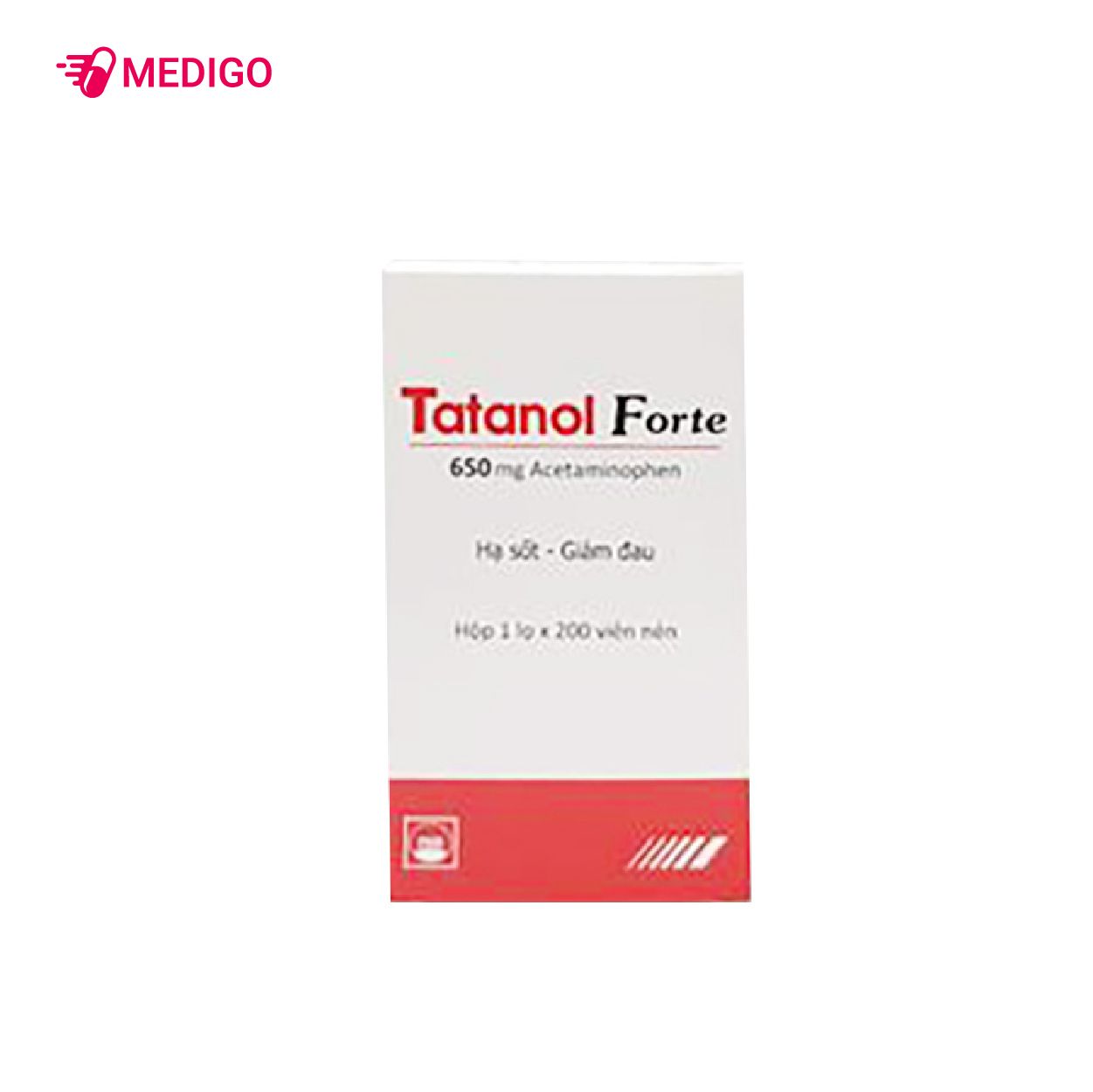 Thuốc giảm đau, hạ sốt Tatanol Forte lọ 200 viên | Medigo
