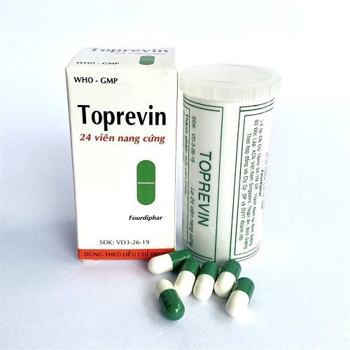 Thuốc trị ho, dị ứng Toprevin hộp 1 lọ 24 viên
