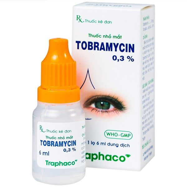 Thuốc nhỏ mắt Tobramycin 0,3% (TRAPHACO) hộp 1 lọ 6ml | Medigo