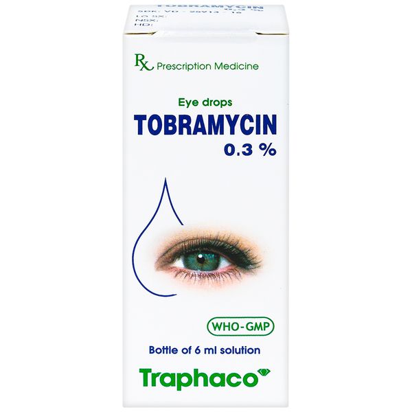 Thuốc nhỏ mắt Tobramycin 0,3% (TRAPHACO) hộp 1 lọ 6ml | Medigo