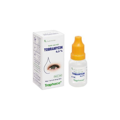 Thuốc nhỏ mắt Tobramycin 0,3% (TRAPHACO) hộp 1 lọ 6ml