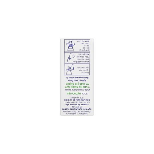 Thuốc nhỏ mắt Tobramycin 0,3% (TRAPHACO) hộp 1 lọ 6ml