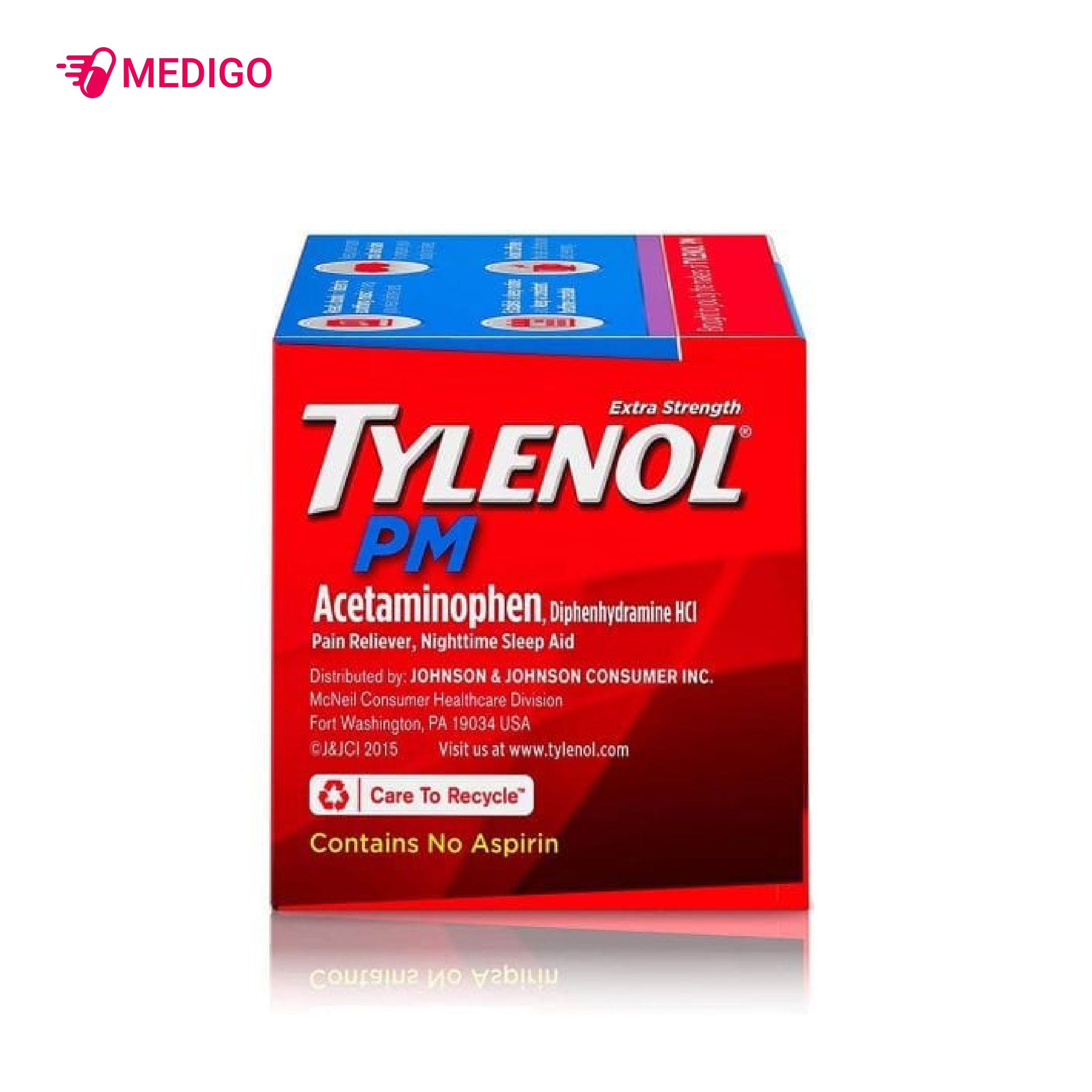 Viên uống giảm đau Tylenol PM Extra Strength hộp 225 viên