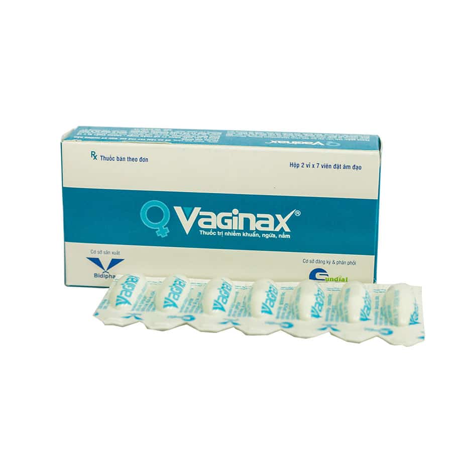 Thuốc trị nhiễm khuẩn, nấm, ngứa Vaginax hộp 14 viên | Medigo