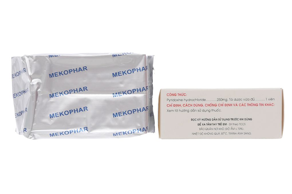 Thuốc bổ sung Vitamin B6 250mg Mekophar hộp 100 viên | Medigo
