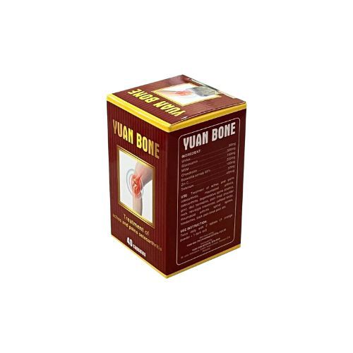 Hỗ trợ điều trị xương khớp Yuan Bone hộp 1 lọ 40 viên nang cứng | Medigo