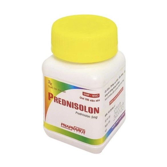 Thuốc kháng viêm Prednisolon 5mg Phapharco chai 200 viên nén | Medigo