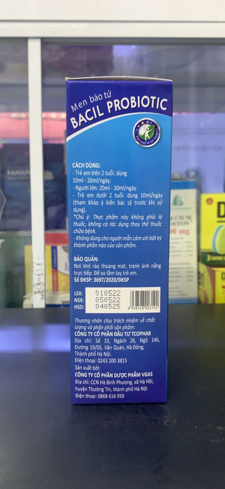 Men bào tử BACIL PROBIOTIC hộp 20 ống | Medigo