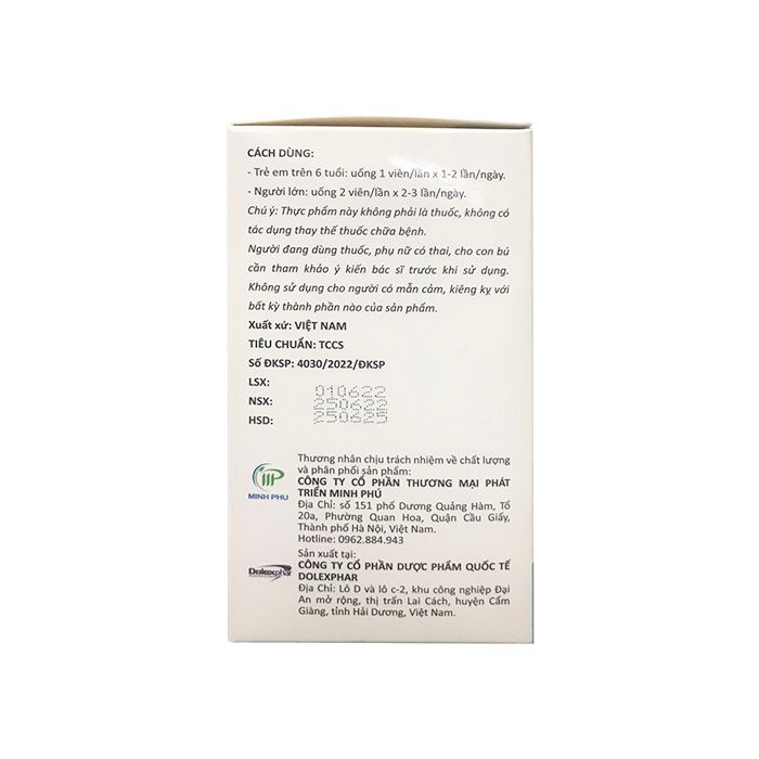 Viên uống bổ sung lợi khuẩn Biolacto Plus hộp 100 viên nang cứng
