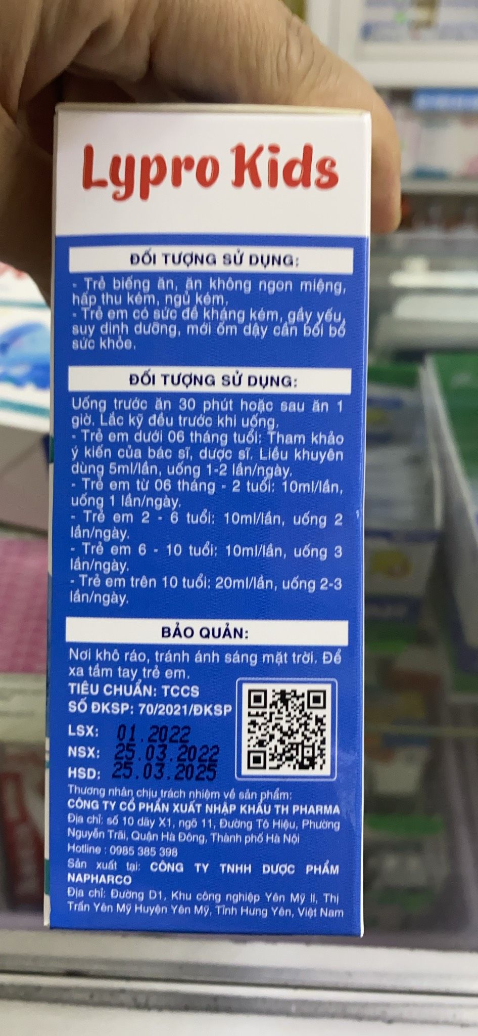 Thực phẩm bảo vệ sức khỏe Lypro Kids hộp 4 vỉ x 5 ống | Medigo