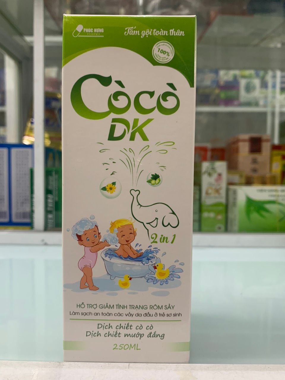 Tắm gội toàn thân Cò Cò DK hộp 1 chai 250ml | Medigo