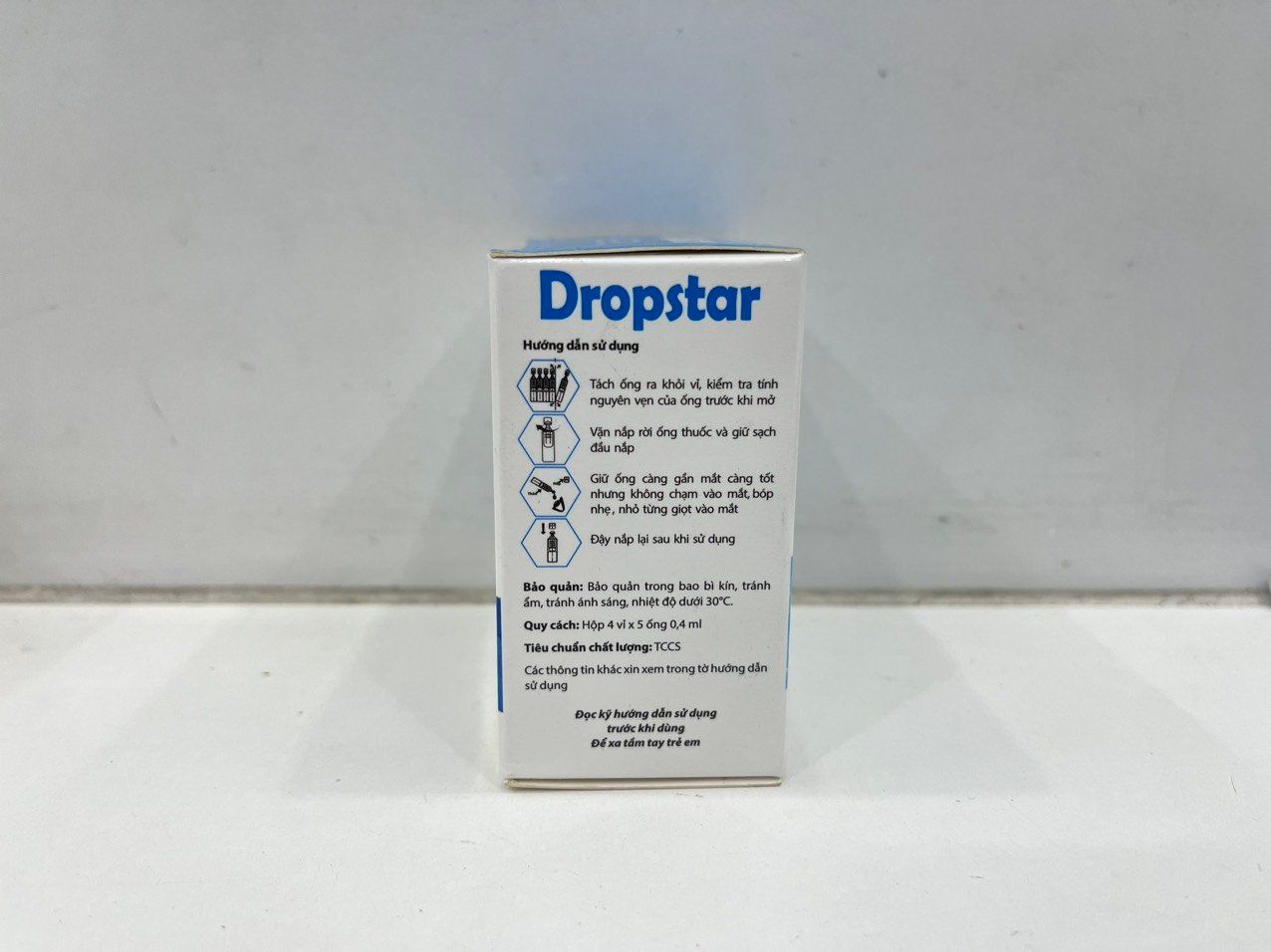 Thuốc nhỏ mắt Dropstar hộp 4 vỉ x 5 ống 5ml