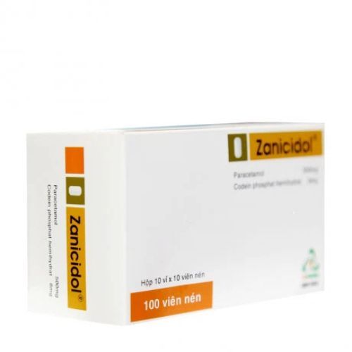 Thuốc giảm đau, kháng viêm Zanicidol 500mg hộp 10 vỉ x 10 viên