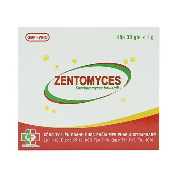 Men vi sinh Zentomyces 100mg (Mebiphar) hộp 30 gói x 1g | Medigo